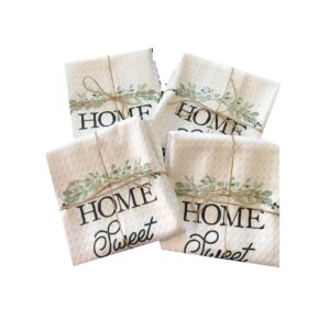 Personalized Name Home Sweet Home Waffle Towel