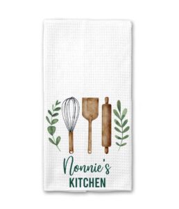 dianddesigngift nonnie's kitchen towel - tea towel kitchen decor - nonnie's kitchen soft and absorbent kitchen tea towel - decorations house towel - kitchen dish towel nonnie's birthday gift