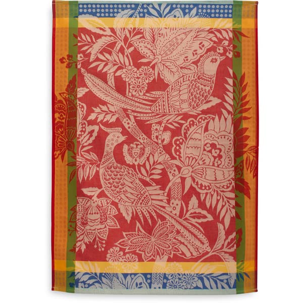 Sur La Table Birds of Paradise Kitchen Towel, Red