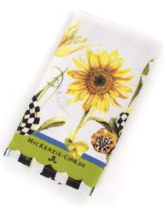 mackenzie-childs sunflower dish towel