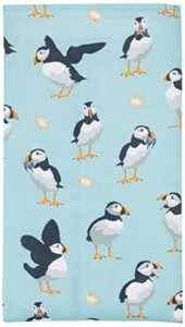 samuel lamont puffins cotton tea towel