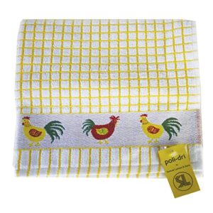 samuel lamont & sons poli dri tea towel chickens