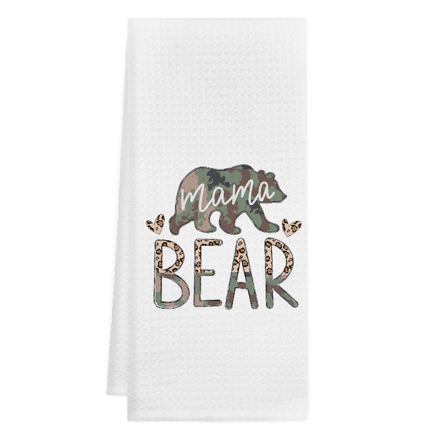 GICHUGI Mama Bear Gifts Kitchen Towels 16x24, Mama Bear Gifts for Women, Mom Gifts from Son Daughter, for Mom Grandma, Mama Gifts, Mom Kitchen Towels