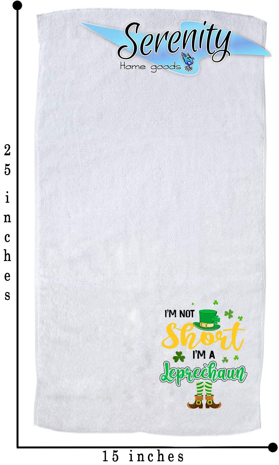 St Patricks Day Kitchen Dish Tea Towel Decoration | Decorative Bathroom Hand Decor | Holiday Shamrock Gnomes Bath Towels | Spring Winter Green Home Decor | Saint Patrick's Day Paddy's Day Paddys