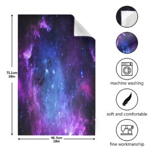 senya Kitchen Towels 4 Pack Kitchen Dish Towels Reusable Cleaning Cloths Universe Galaxy Nebula Space Absorbent Tea Towels Machine Washable Hand Towels