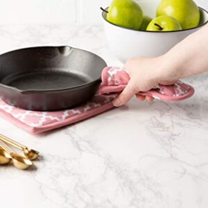 DII Lattice Basics Collection Kitchen Essentials, Pan Handle Set, Rose Pink, 3, Piece