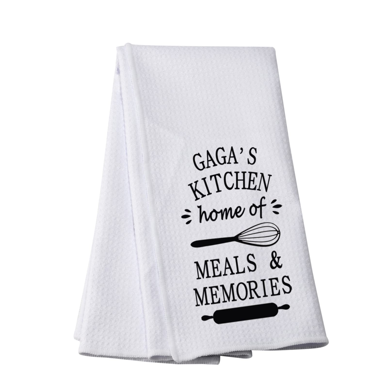 PWHAOO Funny Gaga’s Kitchen Towel Gaga's Kitchen Home of Meals and Memories Kitchen Towel Gaga Kitchen Decor (GAGA'S Kitchen Home T)