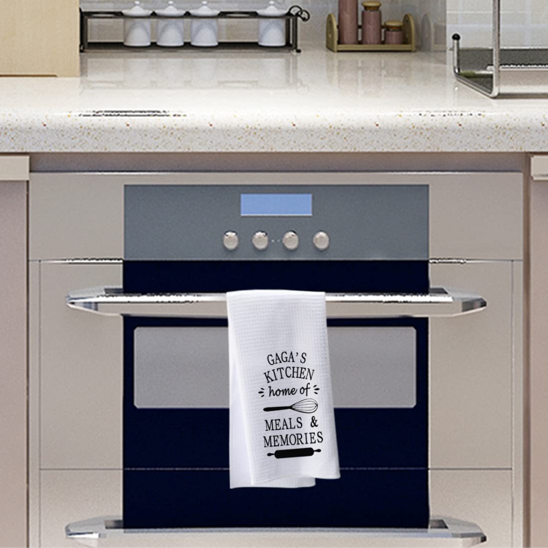 PWHAOO Funny Gaga’s Kitchen Towel Gaga's Kitchen Home of Meals and Memories Kitchen Towel Gaga Kitchen Decor (GAGA'S Kitchen Home T)