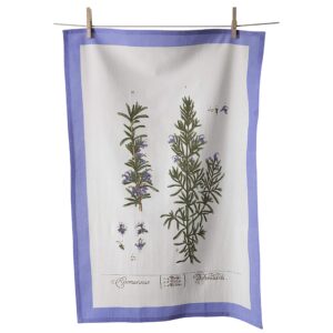 KAF Home Flour Sack Kitchen Dish Tea Towel, Set of 2, 100-Percent Cotton, 20 x 30-Inch (Rosemary)