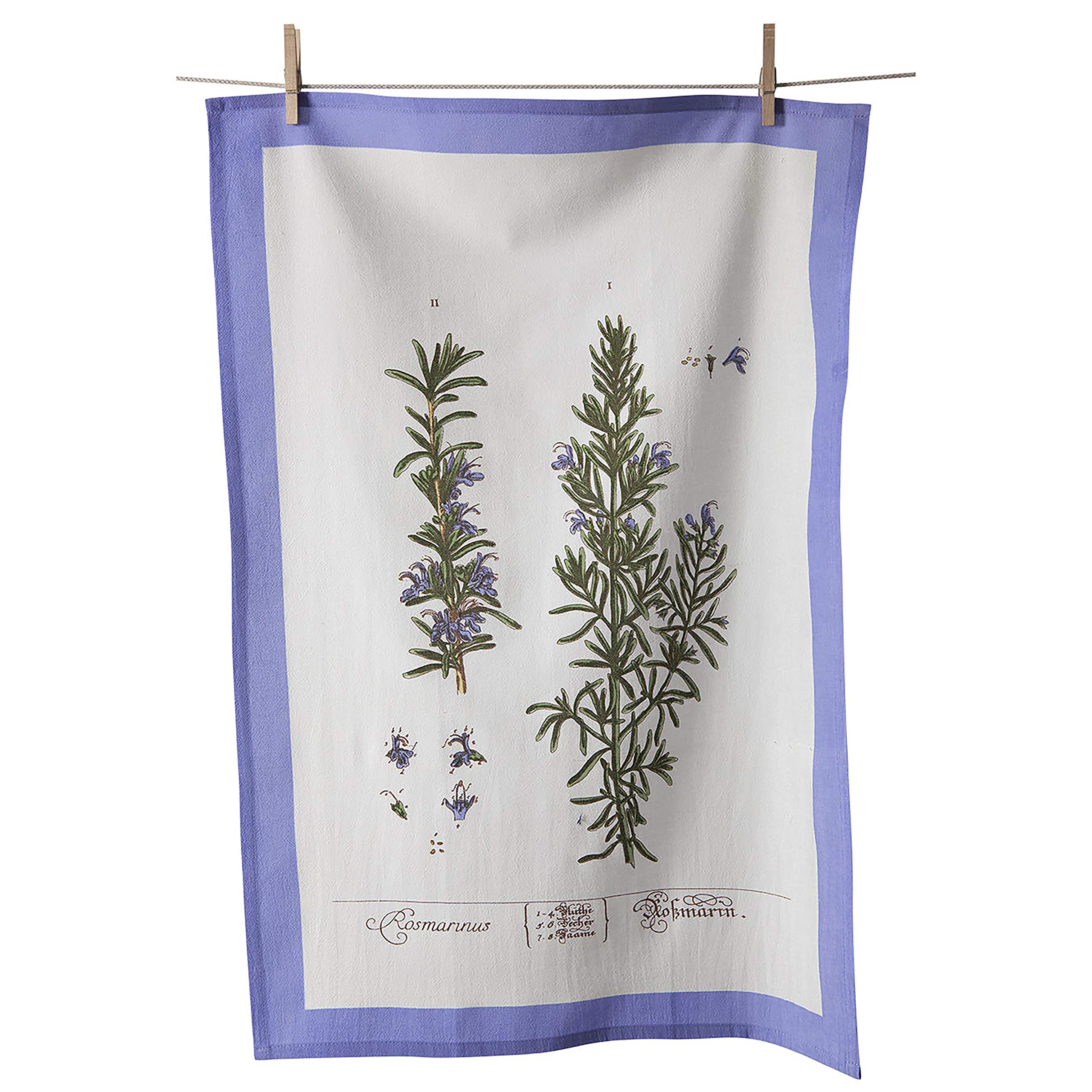 KAF Home Flour Sack Kitchen Dish Tea Towel, Set of 2, 100-Percent Cotton, 20 x 30-Inch (Rosemary)