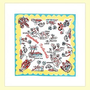 aloha hawaii state flour sack dish towel