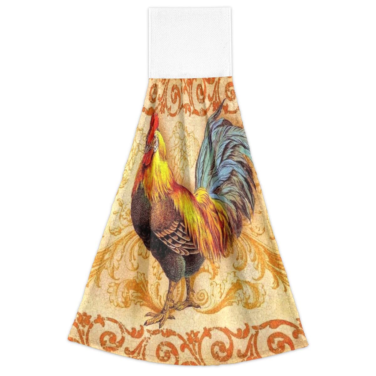 Giwawa Chicken Dish Towels Farm Animals Chicken Kitchen Towels Rooster Kitchen Hanging Towel Dry Towel Set 2 Pcs Rooster Kitchen Decor for Bathroom Washroom Soft Tea Bar Dish Cloths 12 X 17 Inch