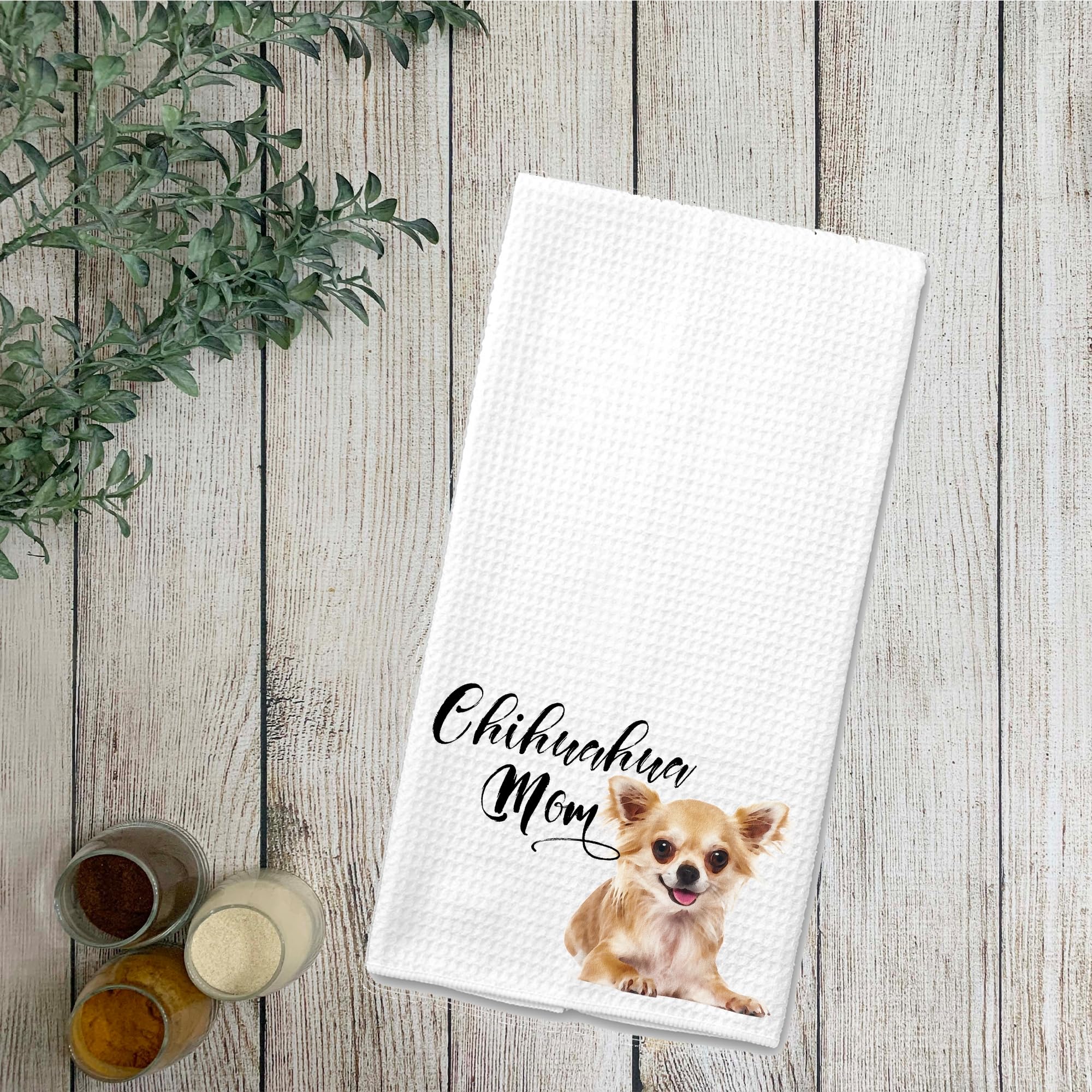 Chihuahua Mom Microfiber Kitchen Towel Gift for Animal Dog Lover