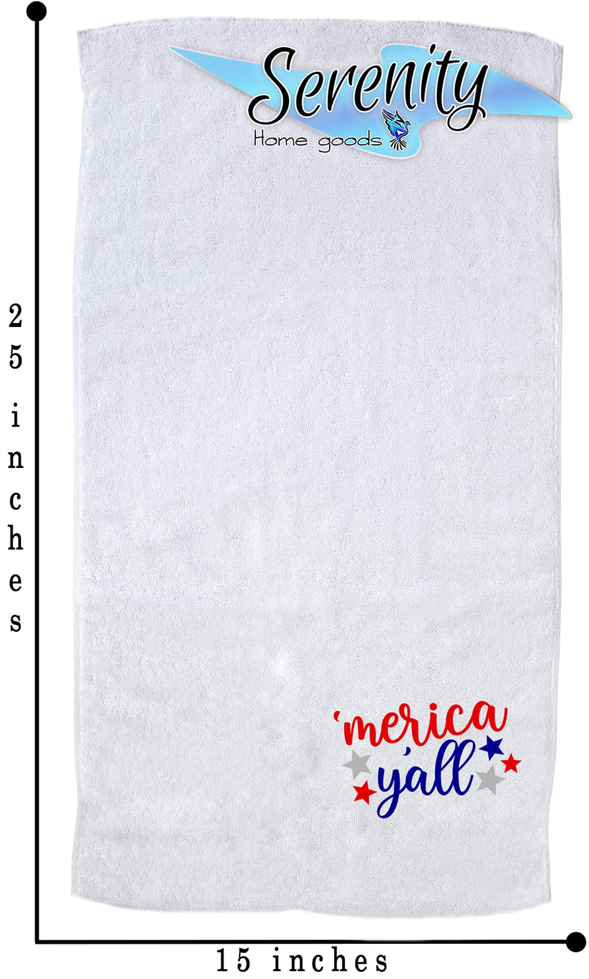 Memorial Day 4th of July Summer Home Decor Decorative Kitchen and Bath Hand Towels | American Flag | Spring Fall Accents | Red White and Blue Towel Home Holiday USA Decorations