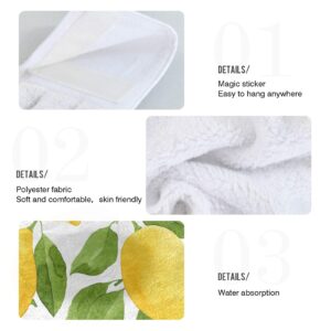 Boccsty Lemon Hanging Kitchen Towels 2 Pieces Summer Lime Tree Branch Dish Cloth Tie Towels Hand Towel Tea Bar Towels for Bathroom Farmhouse Housewarming Tabletop Home