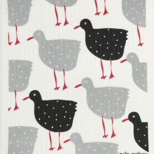 Swedish Dishcloth/Sponge Cloth Eco-Friendly Reusable - Malin Westberg Designs: Chicken Hen TUPP Rooster (2-Pk HENS)