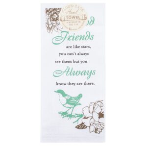 Good Friends are Like Stars 18 x 22 All Cotton Flour Bag Style Kitchen Tea Towel