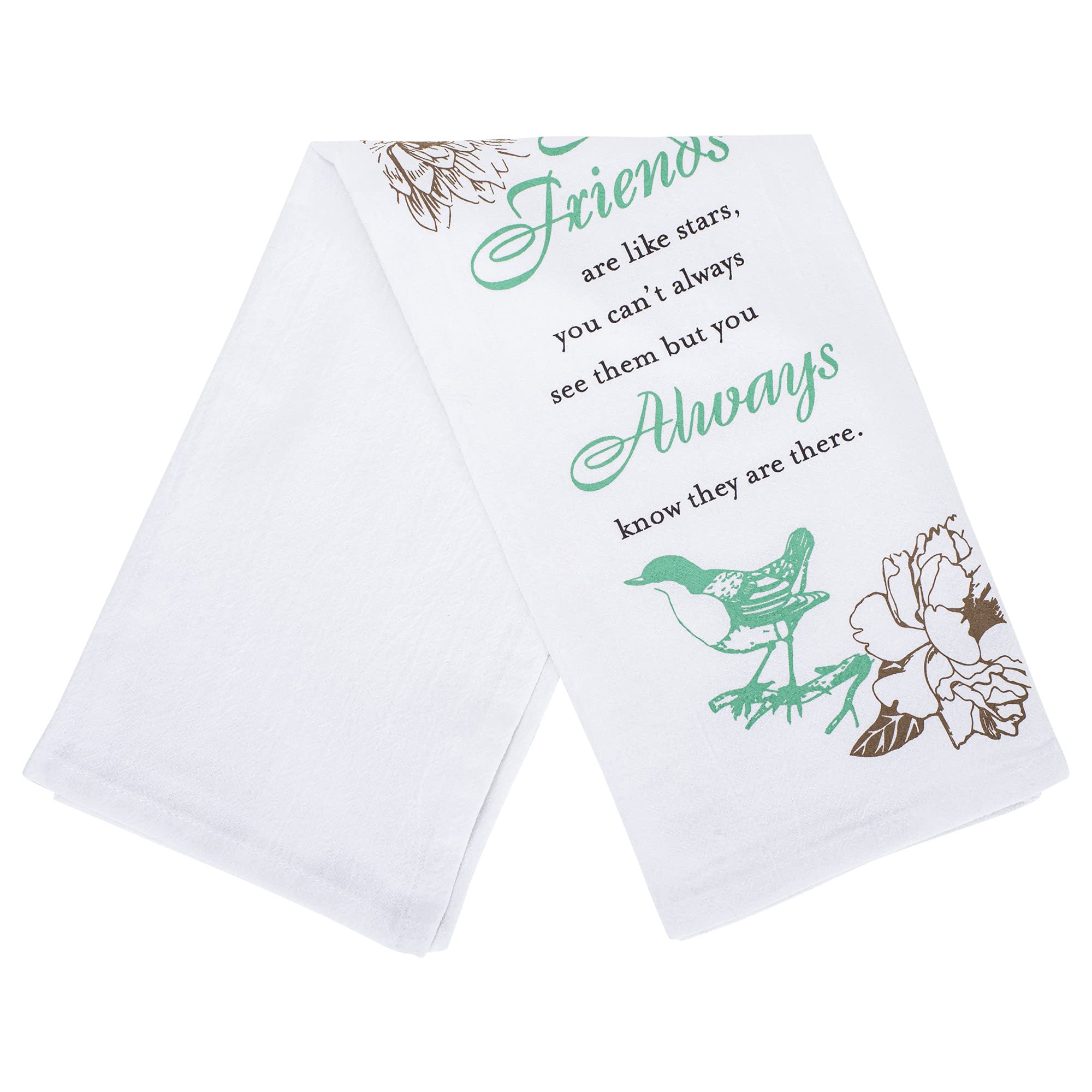 Good Friends are Like Stars 18 x 22 All Cotton Flour Bag Style Kitchen Tea Towel