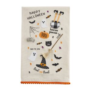 mud pie halloween applique towel, icons