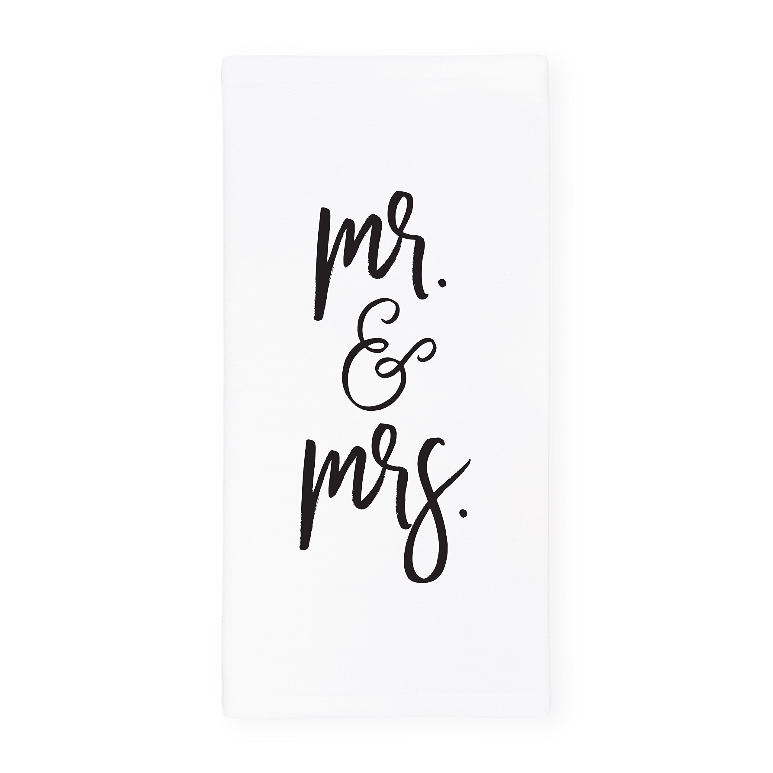 The Cotton & Canvas Co. Mr. & Mrs. Soft and Absorbent Kitchen Tea Towel, Flour Sack Towel and Dish Cloth