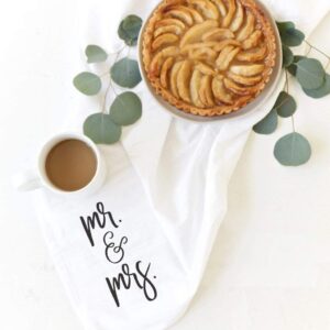 The Cotton & Canvas Co. Mr. & Mrs. Soft and Absorbent Kitchen Tea Towel, Flour Sack Towel and Dish Cloth