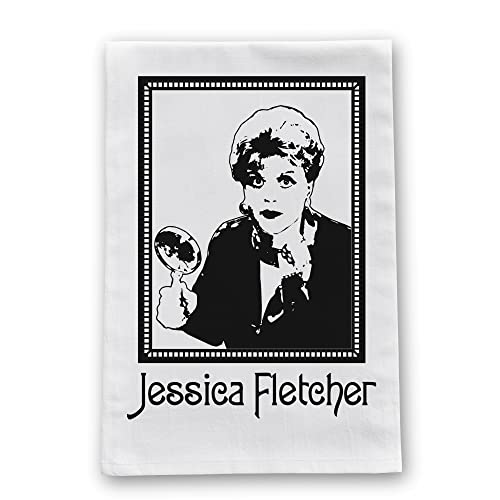 Funny Kitchen Towels - Housewarming Gifts, Tea Towels, Decorative Dish Towels (Jessica Fletcher Murder She Wrote)