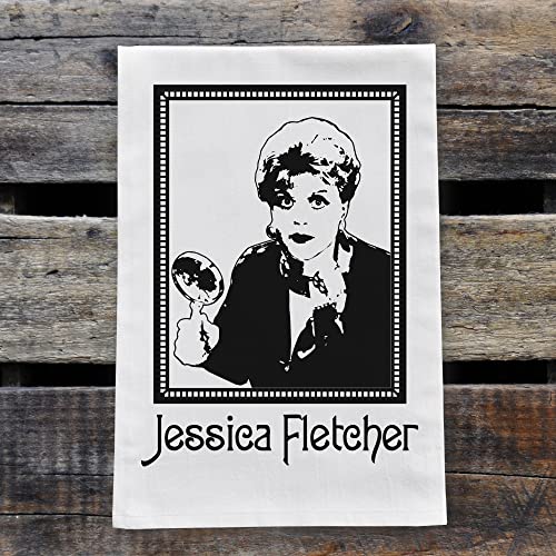 Funny Kitchen Towels - Housewarming Gifts, Tea Towels, Decorative Dish Towels (Jessica Fletcher Murder She Wrote)