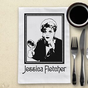 Funny Kitchen Towels - Housewarming Gifts, Tea Towels, Decorative Dish Towels (Jessica Fletcher Murder She Wrote)