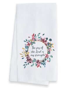 zwzxr christian kitchen towels dish towels dishcloth,bible verse scripture galatians 8:10 decorative absorbent drying cloth hand towels tea towels for bathroom kitchen,christian girls women gift (014)