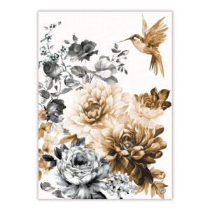 michel design works kitchen towel, gardenia