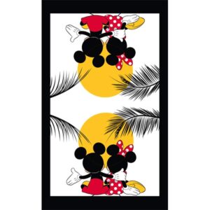 disney kitchen towel single mickey minnie sunset multi