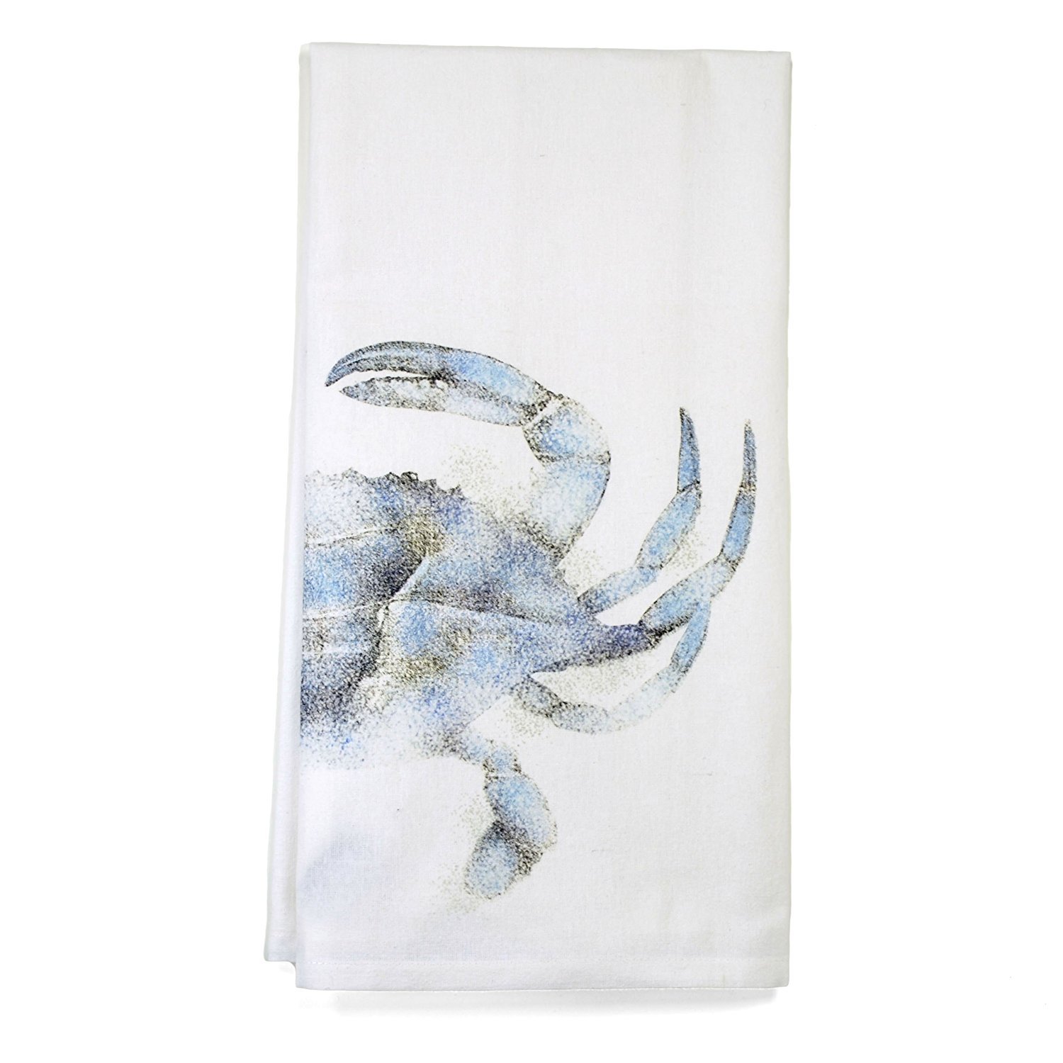 Montgomery Street Blue Crab Cotton Flour Sack Dish Towel