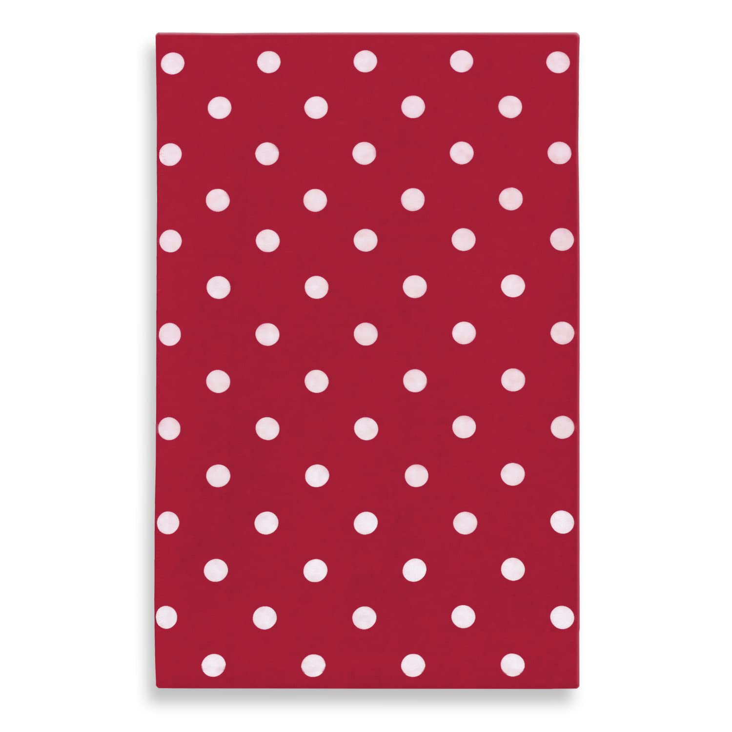 Cackleberry Home Red with White Polka Dots Kitchen Towels Cotton 18 x 28 Inches, Set of 3