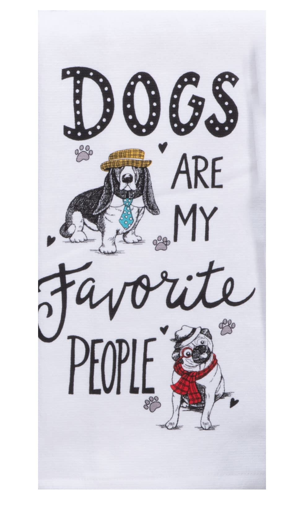 Kay Dee Designs Pet Lovers Only Kitchen Dish Towel, Dogs Are My Favorite People