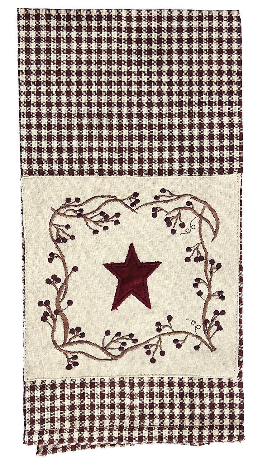 Stars And Berries Patch Country Towel