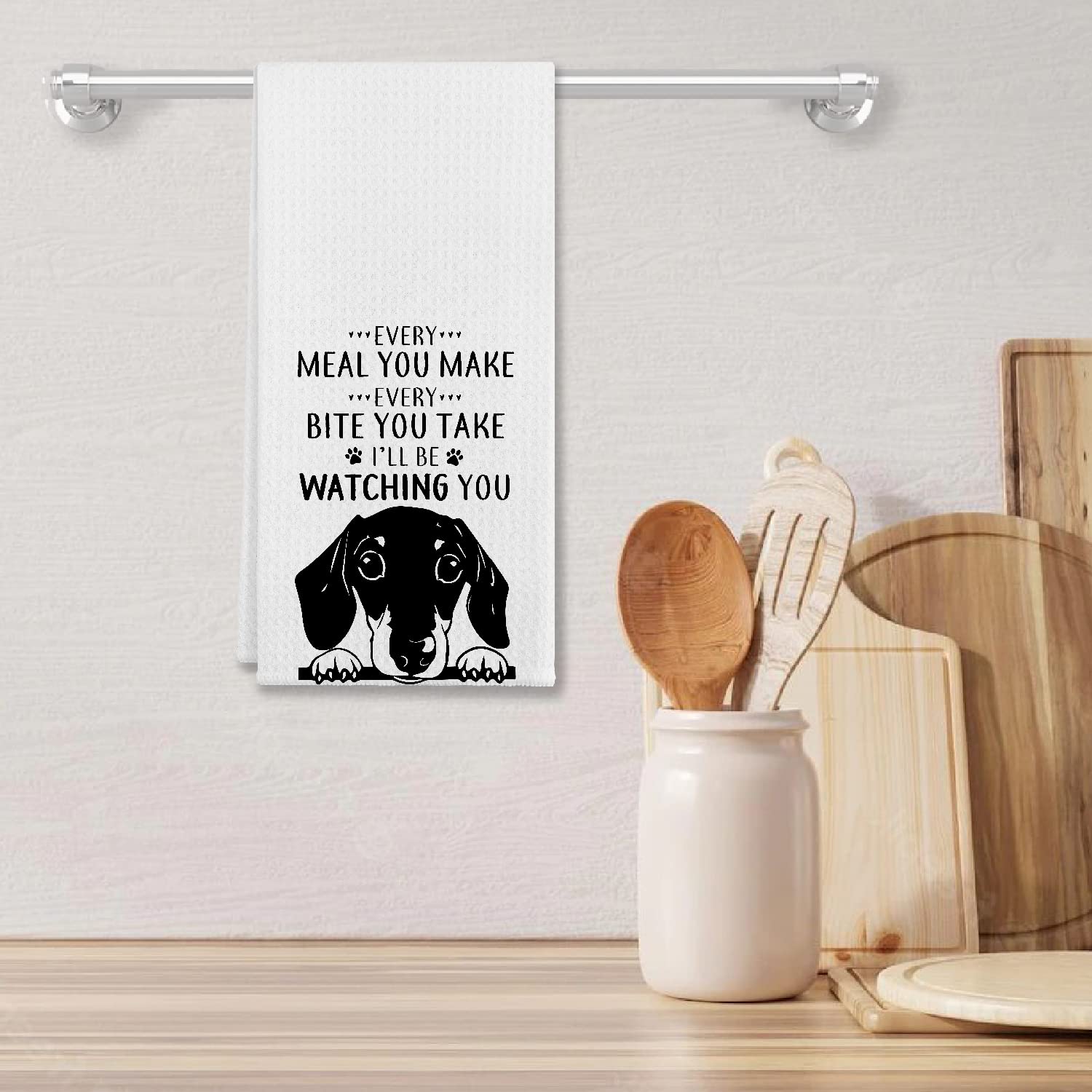 Every Meal You Make Funny Dachshund Kitchen Towels & Tea Towels,Dish Cloth Flour Sack Hand Towel for Farmhouse Kitchen Decor,24 X 16 Inches Cotton Dish Towels Dishcloths,Dachshund Dog Lovers Gifts