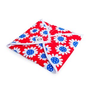 HealthAndYoga™ Roti, Tortilla & Breads Covering Cloth - Square Shape Cotton Cloth - Cotton Wrapping Cover