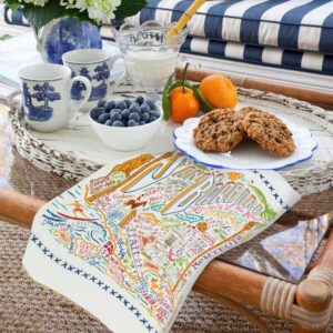 Catstudio Santa Barbara Dish & Hand Towel | Great for Kitchen, Bar, & Bathroom