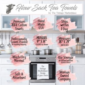 Funny Tea Towel | Just Remember If We Get Caught Your Deaf and I Don't Speak English | Best Friends | Home Decor Dish Towels