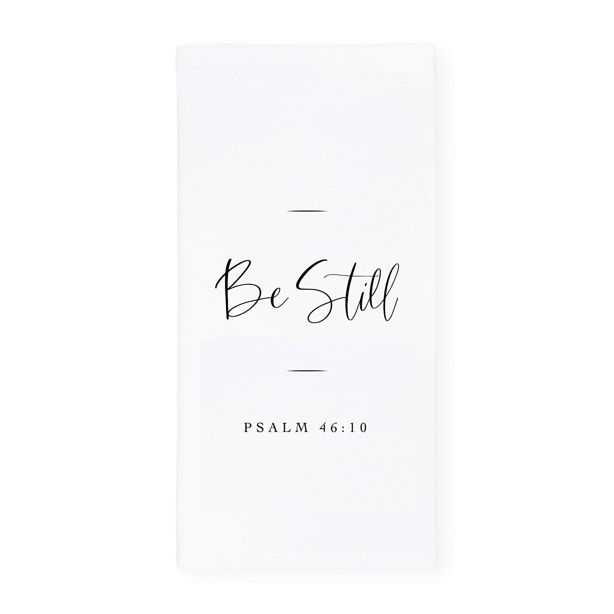 The Cotton & Canvas Co. Be Still, Psalm 46:10 Scripture, Bible, Religious, Soft and Absorbent Tea Towel, Flour Sack Towel and Dish Cloth