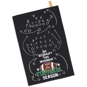 DII Football Decorations for Home & Kitchen Game Day Party Décor, Dishtowel Set, 18x28, Eat Drink Watch, 3 Piece