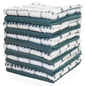 Pikanty - Kitchen Towels - 12 Pack - 100% Soft Cotton - 15x25 Inches - Great for Washing Dishes Dish Rags, Everyday Cooking and Baking