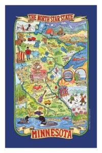 kay dee designs minnesota adventure destinations tea towel