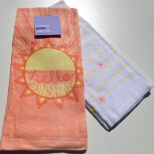 Celebrate Easter Together 2-Piece "Hello Sunshine" Kitchen Towel Set