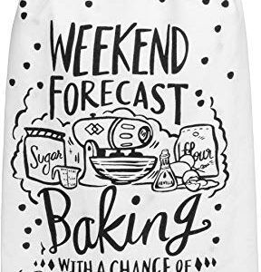 Primitives by Kathy 38012 LOL Made You Smile Dish Towel, 28 x 28-Inches, Weekend Forecast