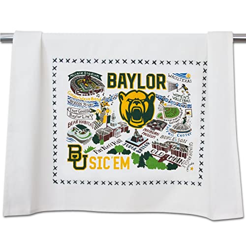 Catstudio Dish Towel, Baylor University Bears Hand Towel - Collegiate Kitchen Towel for Baylor Fans - Perfect Graduation Gift, Gift for Students, Parents and Alums