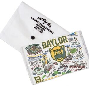 Catstudio Dish Towel, Baylor University Bears Hand Towel - Collegiate Kitchen Towel for Baylor Fans - Perfect Graduation Gift, Gift for Students, Parents and Alums