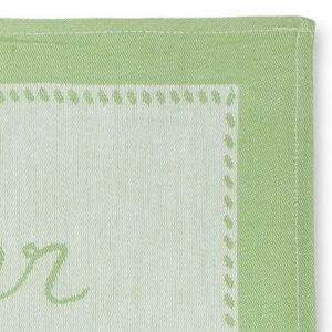 Coucke French Jacquard Cotton Kitchen Dish Towel French Table Collection, Olive Tree PJ Pattern, 19 by 29-Inch, Almond