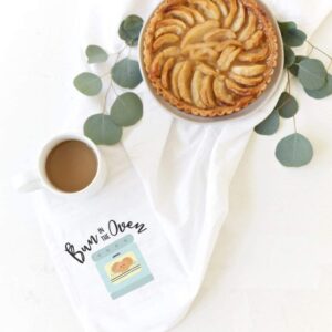 The Cotton & Canvas Co. Bun in The Oven Soft and Absorbent Kitchen Tea Towel, Flour Sack Towel and Dish Cloth