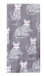 kay dee designs purr dual purpose terry dish towel, 16 x 26, various